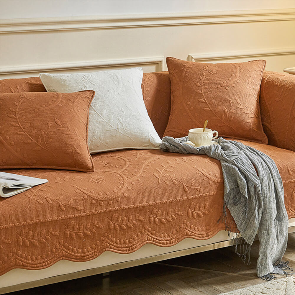 Boho Woven Textured Cotton Breathable Couch Cover 70x70cm – Civaro