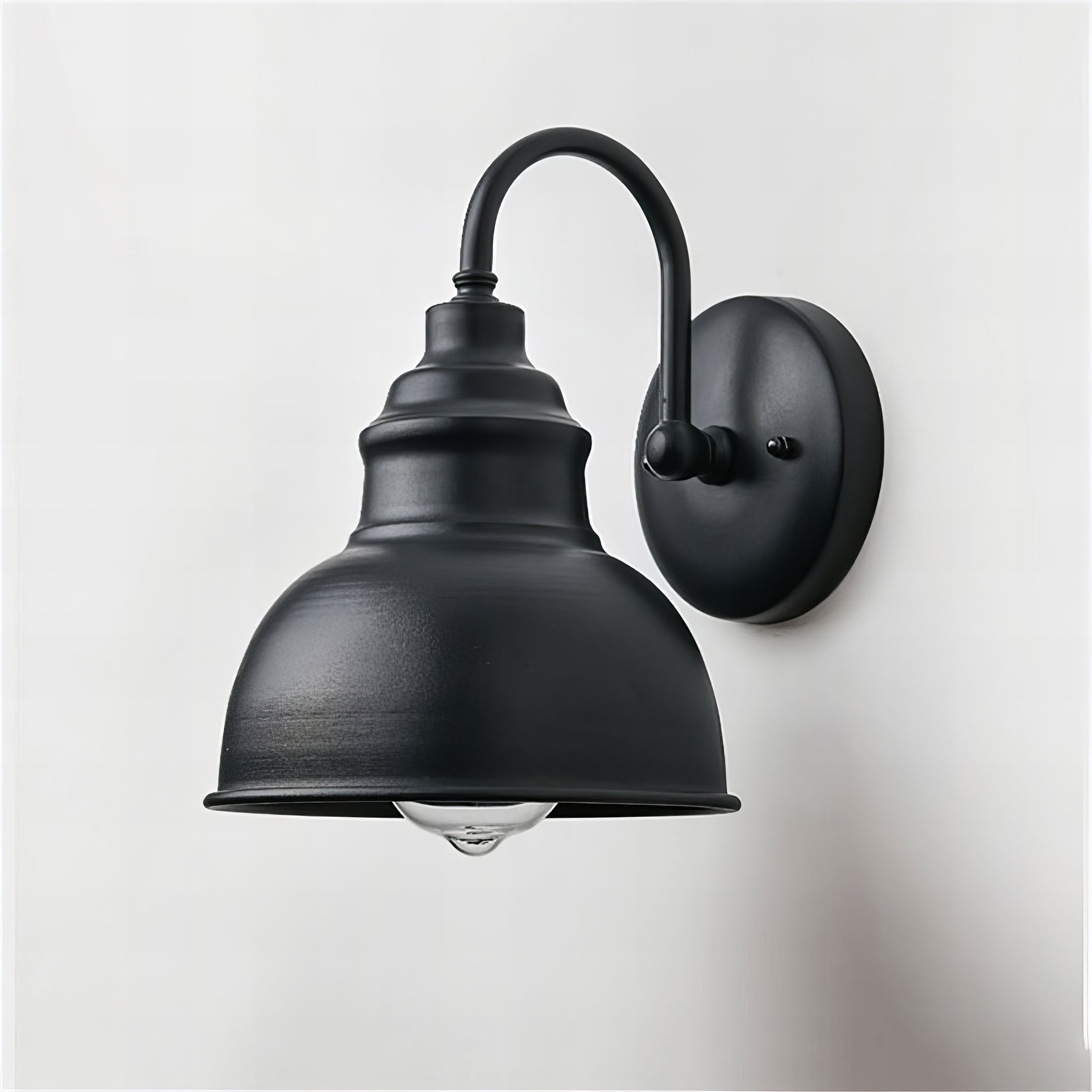 Moshe - Outdoor Round Fixed Curved Arm Downlight Light – Civaro