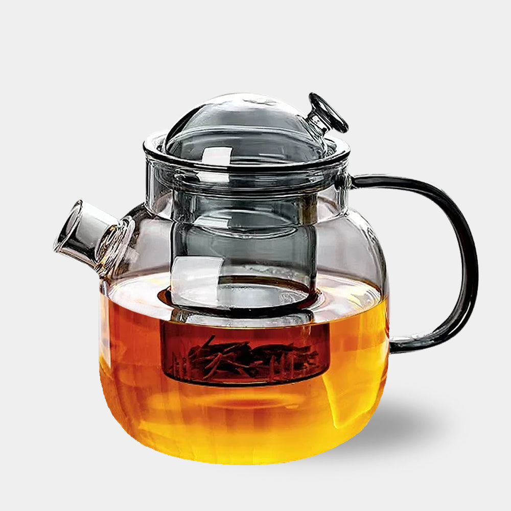 Modern Glass Teapot with Infuser – 680ml Borosilicate Tea Maker – Civaro