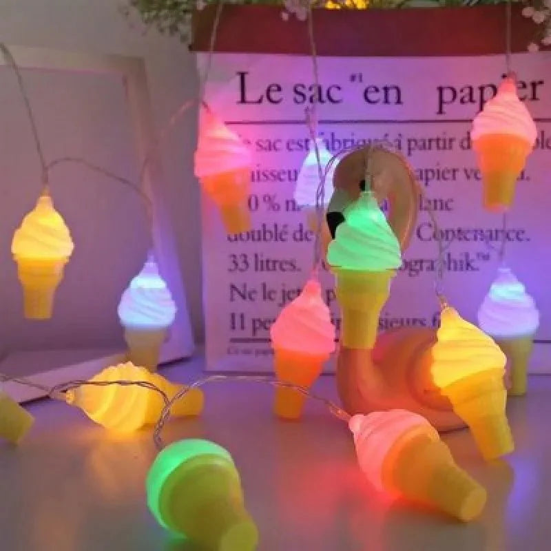 SweetGlow – Ice Cream LED String Lights for Playful & Festive Décor ...